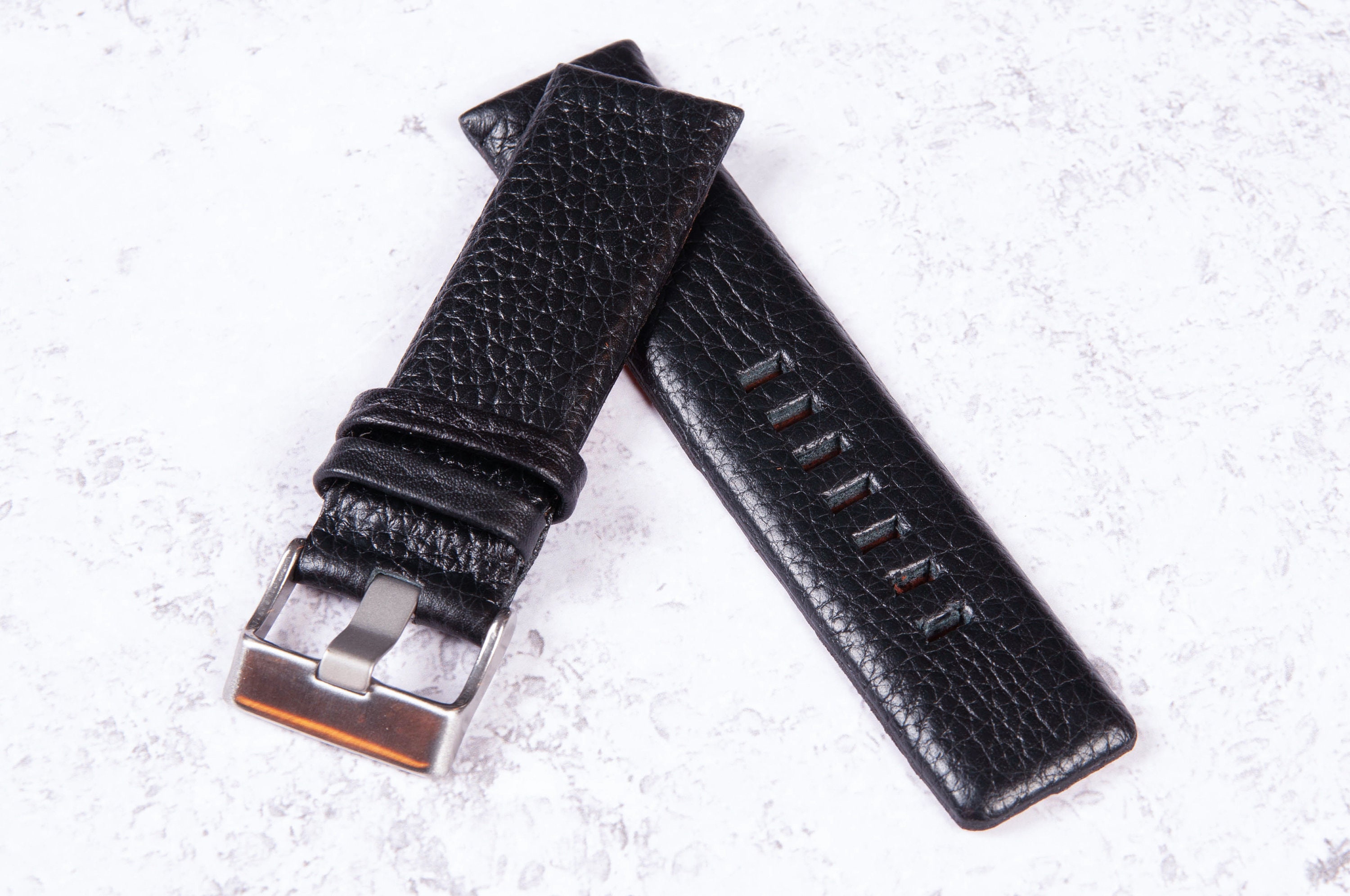Diesel Watch Band 24mm 26mm, Leather Replacement Diesel Watch Strap Men ...