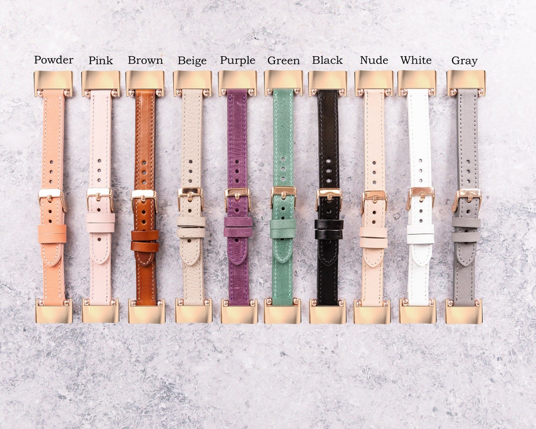 Leather Fitbit Charge Band: Slim Strap for Charge 6, 5, 4, 3 - Etsy