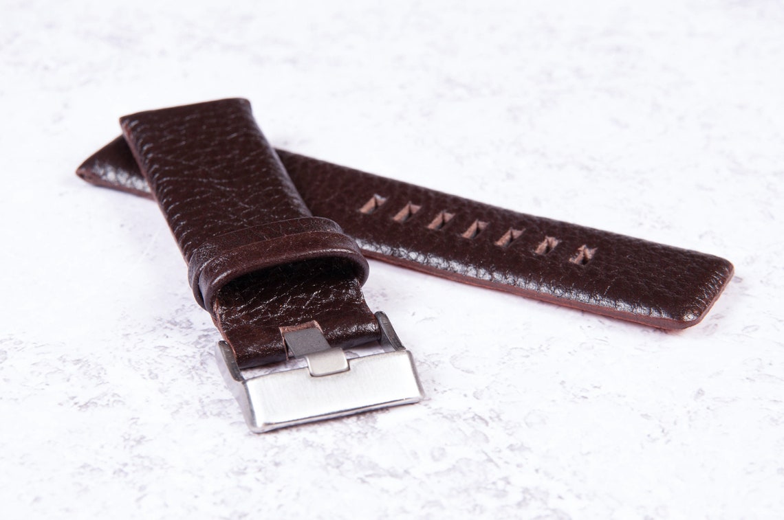 Diesel Watch Band 24mm 26mm, Leather Replacement Diesel Watch Strap Men ...