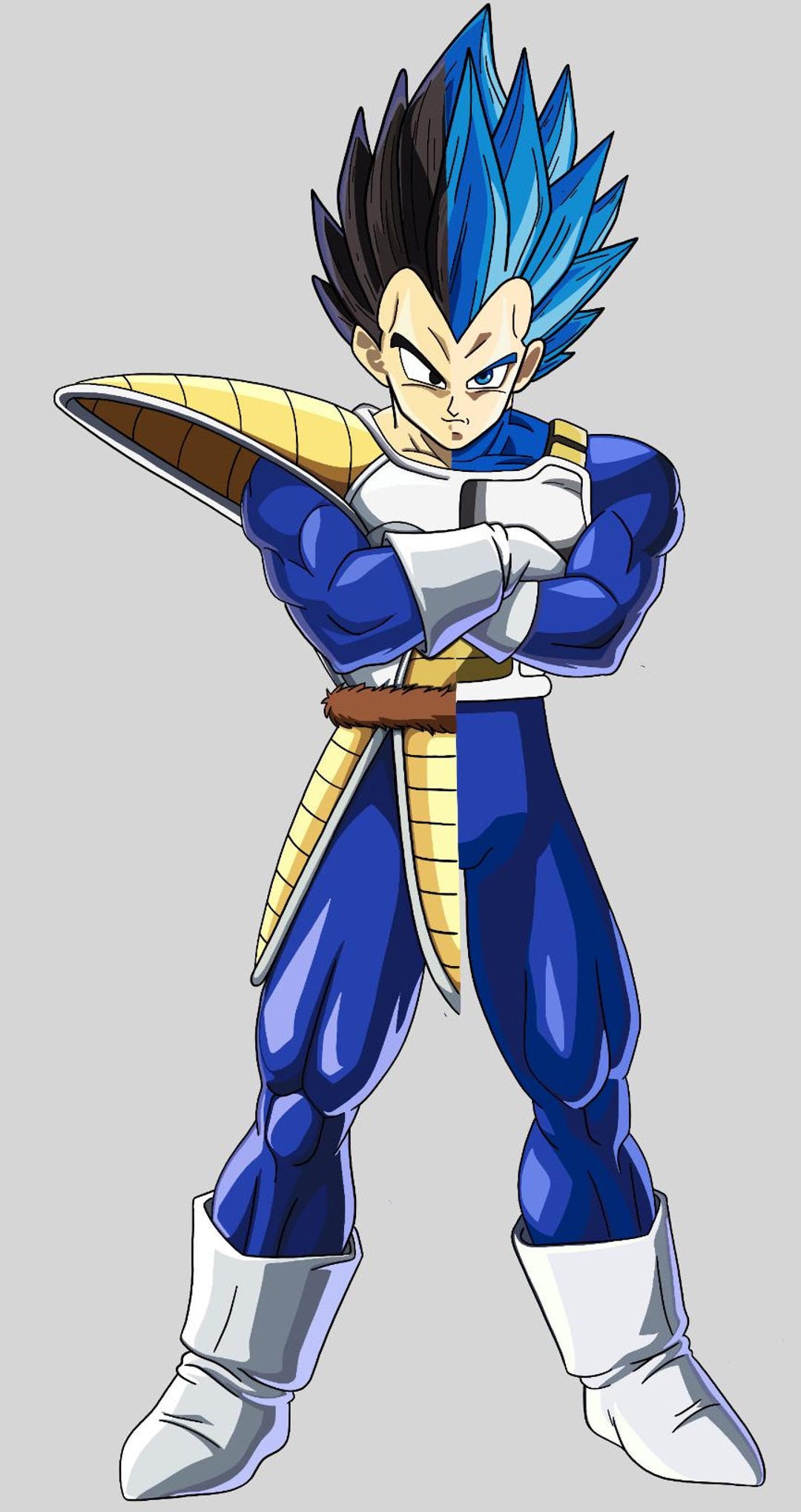 Vegeta Split Print - Etsy