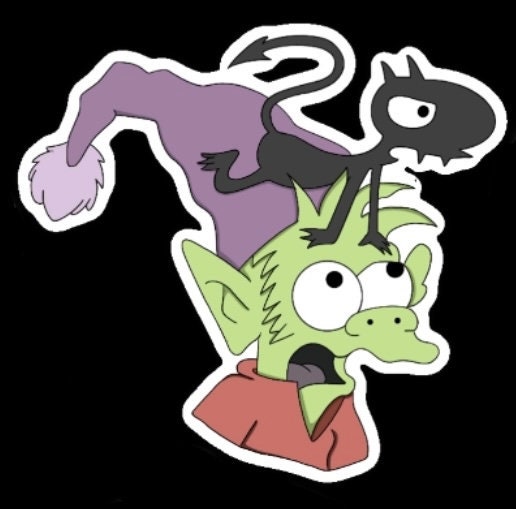 Elfo and Luci Sticker - Etsy