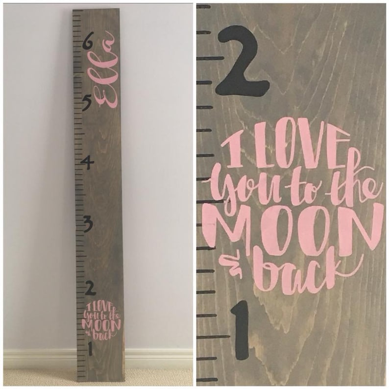 Growth Ruler Growth Chart Watch Me Grow Kids Growth Chart - Etsy