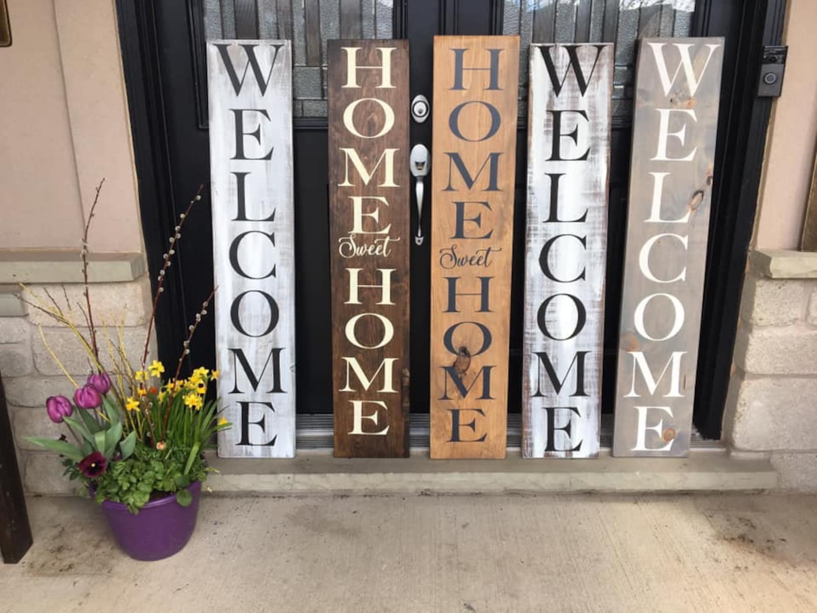 Rustic Welcome Porch Signs - Etsy