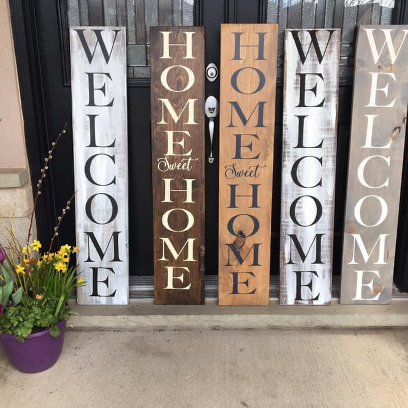 Wooden Welcome Sign - Etsy Canada