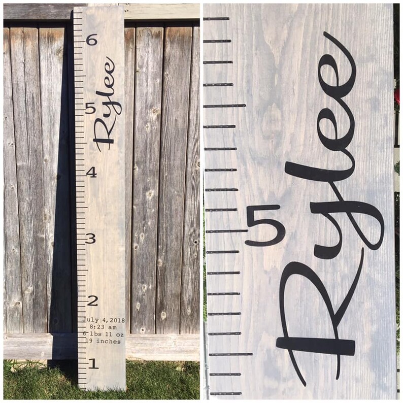 Growth Ruler Growth Chart Watch Me Grow Kids Growth Chart - Etsy