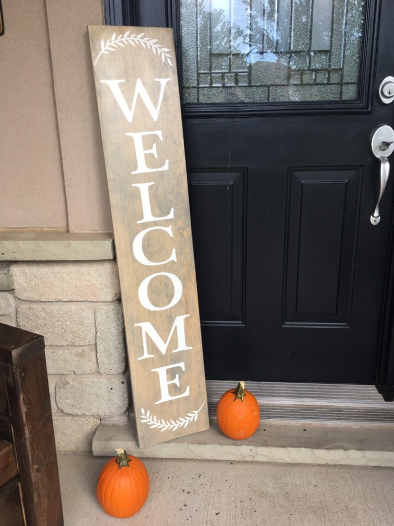 5ft Welcome Porch Sign Rustic Sign Porch Decor Wood Sign - Etsy