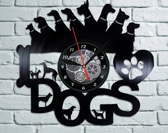 Dog clock | Etsy