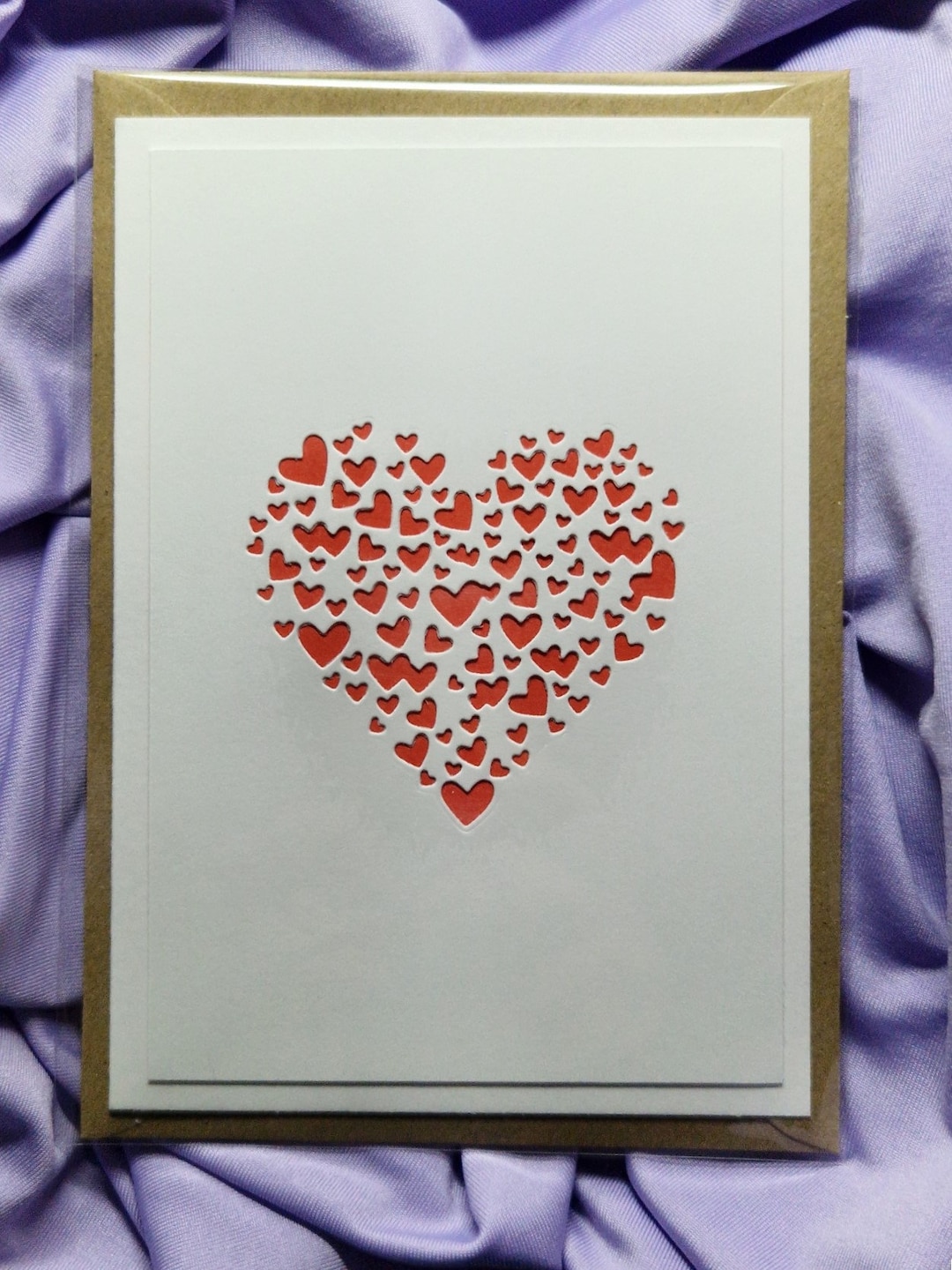 So Many Hearts Valentines Card Handmade - Etsy UK