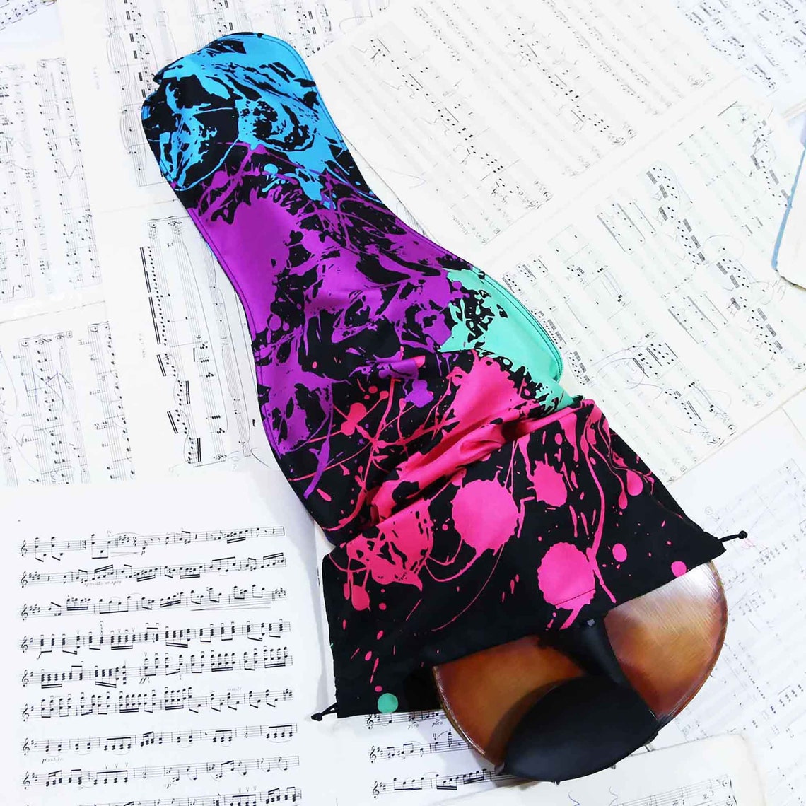 Violin Silk Bag, Viola Bag, Silk Violin Case, Violin Backpack, Silk ...