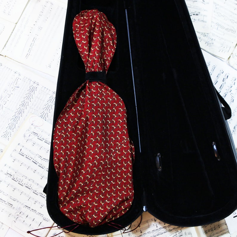 Silk Violin Bag: Protective Instrument Case, Gift for Violinist - Etsy