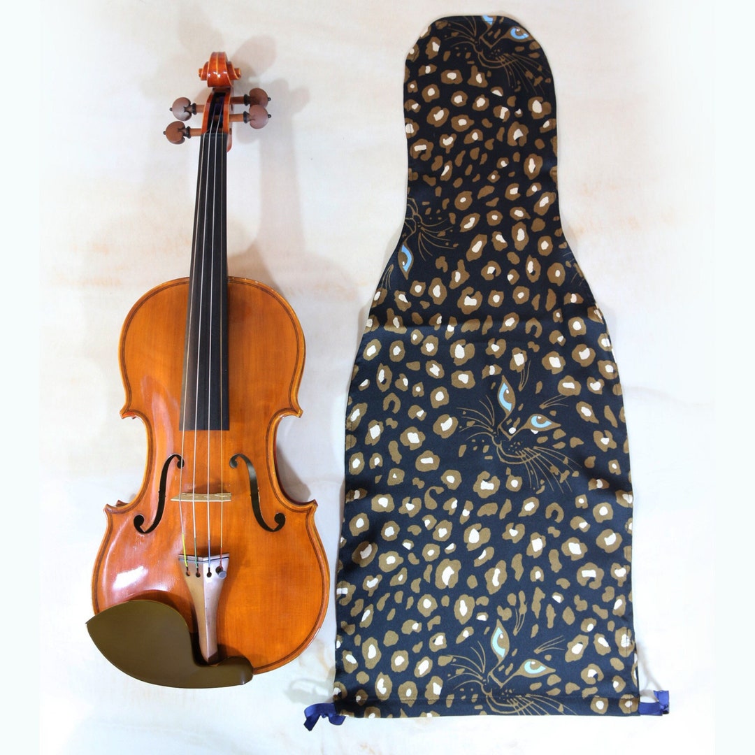 Leopard Silk Touch Viola Violin Bag Cover for Protection Luxury Violin ...