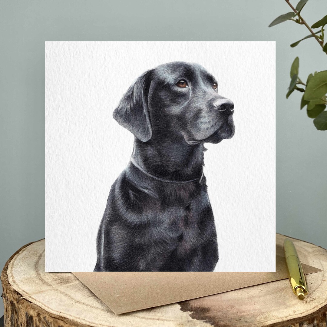 Labrador Card | Black Labrador Card | Labrador Greetings Card | Dog ...