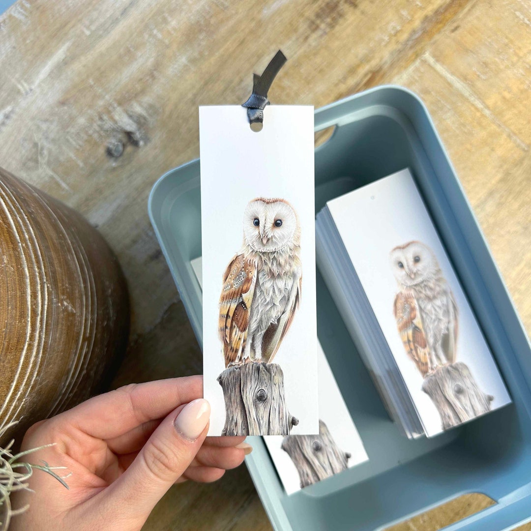 Barn Owl Bookmark | Owl Bookmark | Animal Bookmark | Bookmark ...