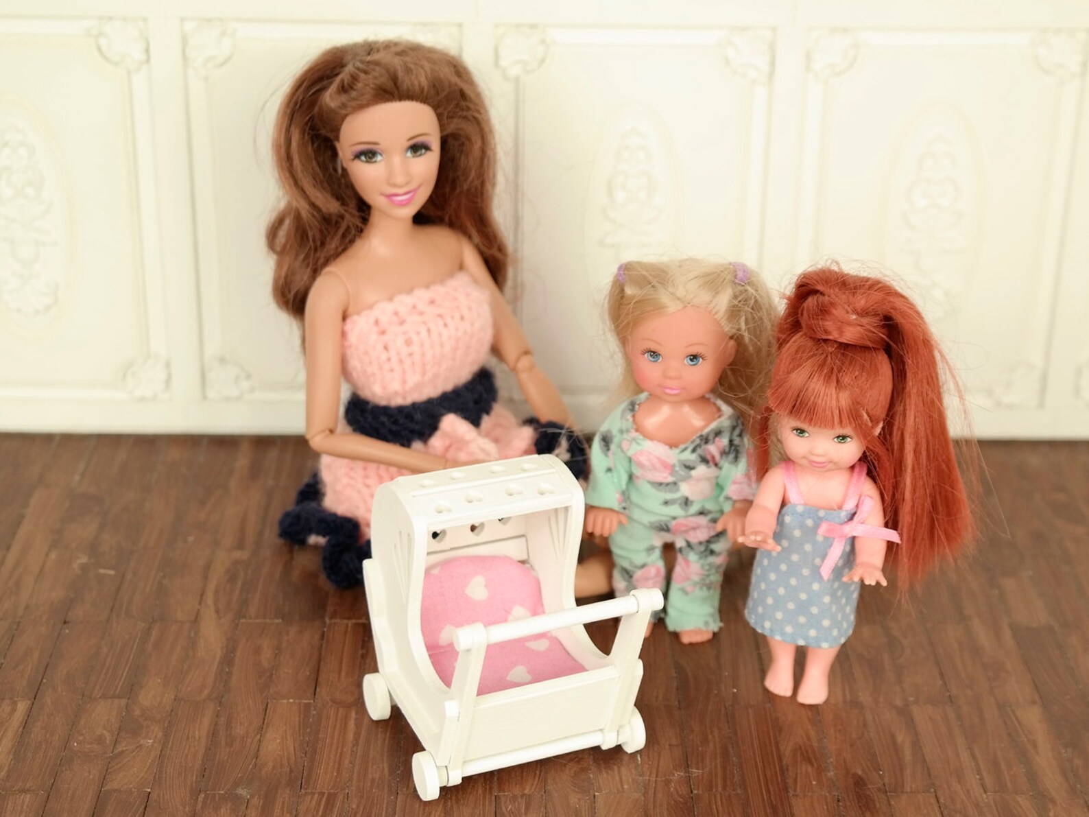 1:6 Scale Miniature Baby Carriage for Doll / Dollhouse - Etsy