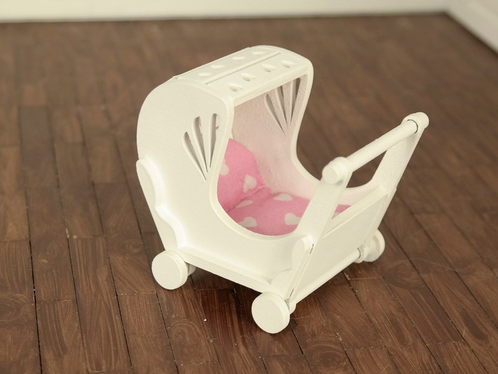 1:6 Scale Miniature Baby Carriage for Doll / Dollhouse - Etsy