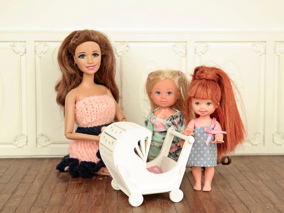 1:6 Scale Miniature Baby Carriage for Doll / Dollhouse - Etsy