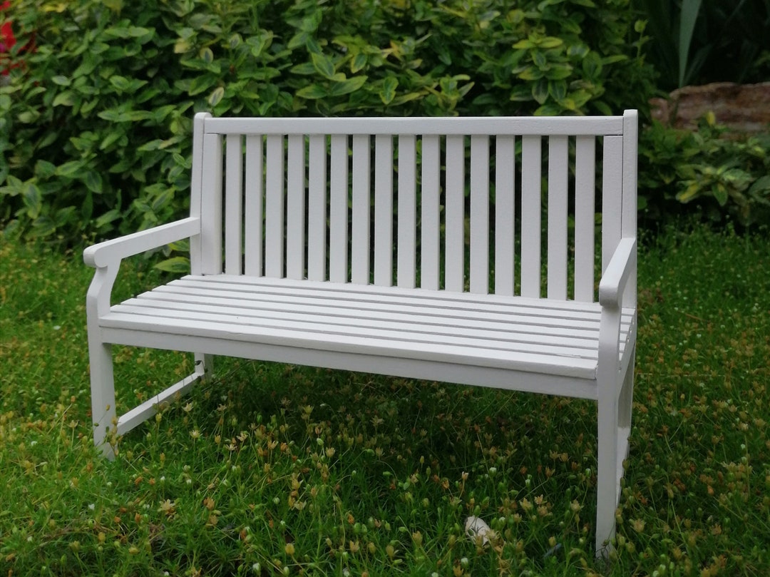 1:6 Scale Miniature Garden Bench for Doll / for 12 Inch Doll Dolls ...