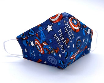 Captain America Face Mask | Etsy