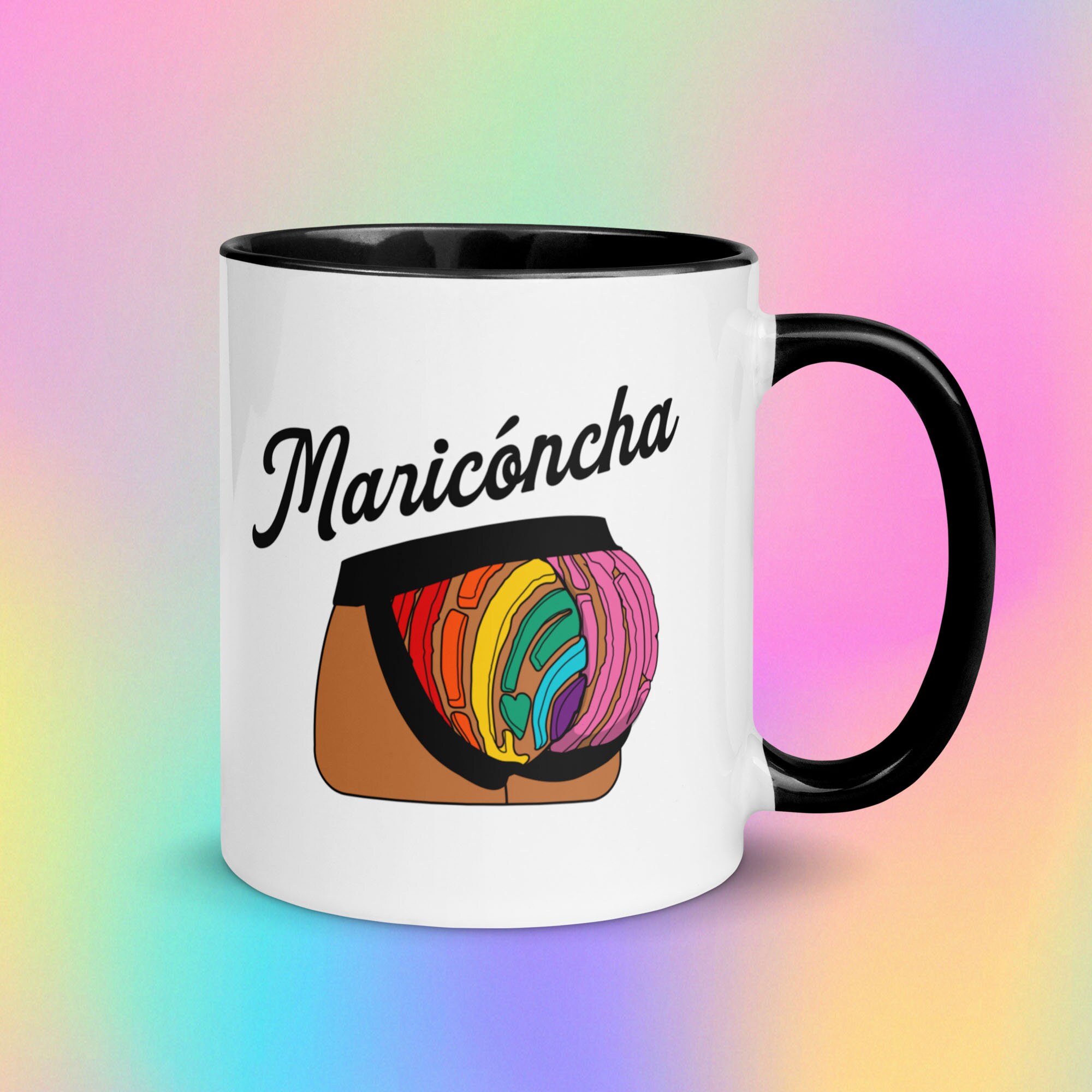 Concha LGBTQ Mug Latinx Chicanx Rainbow Pride 11 Oz Mug for Coffee and ...