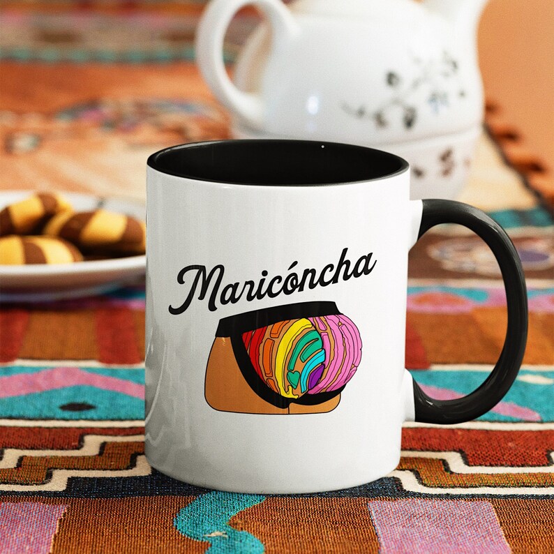 Concha LGBTQ Mug Latinx Chicanx Rainbow Pride 11 Oz Mug for Coffee and ...