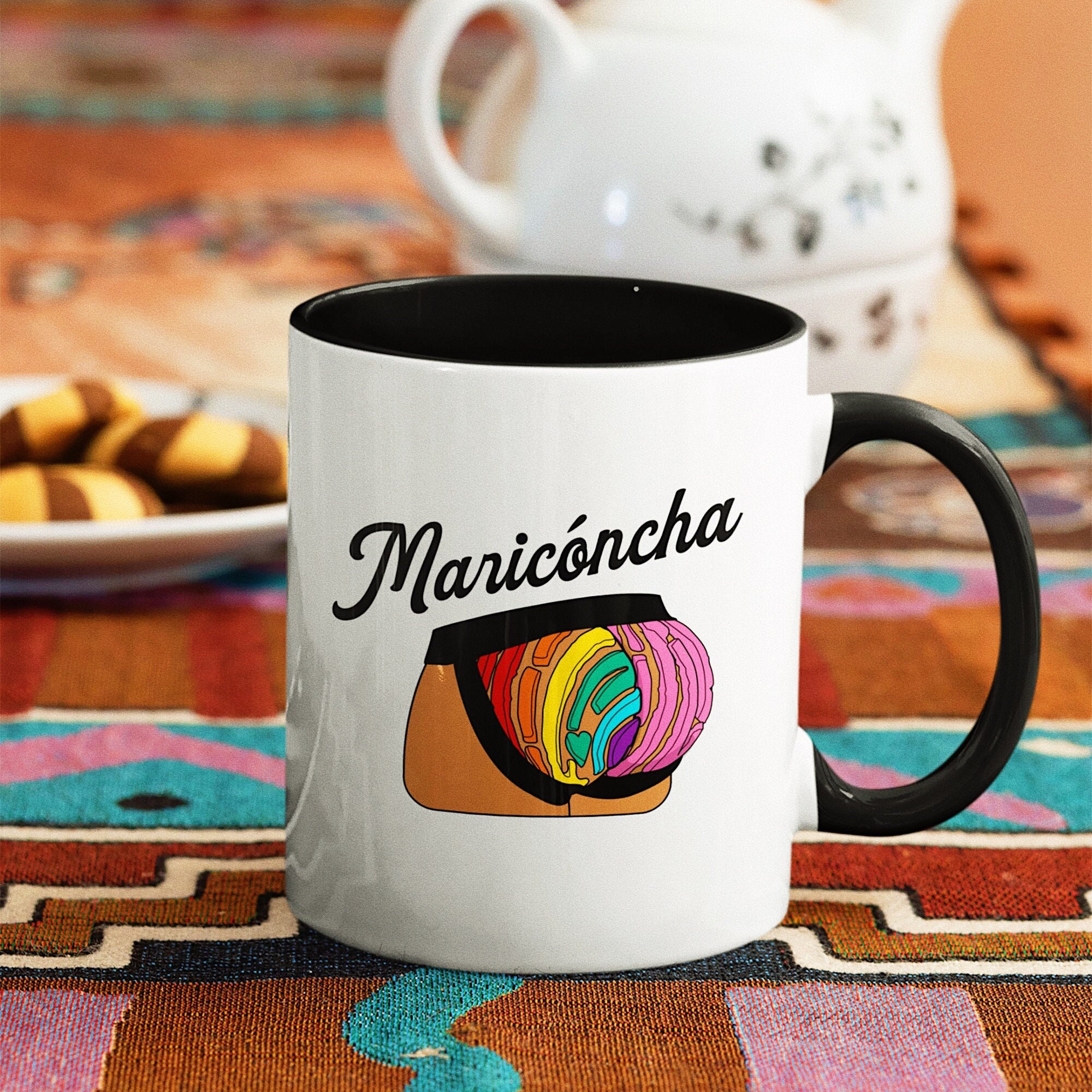 Concha LGBTQ Mug Latinx Chicanx Rainbow Pride 11 Oz Mug for Coffee and ...