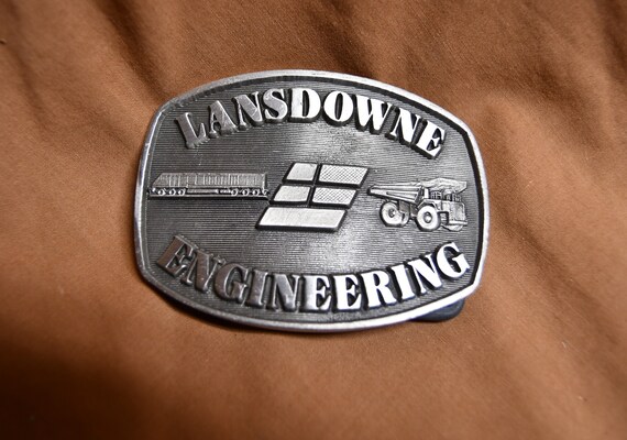 Vintage Landsdowne Engineering - Belt Buckle - Buckin… - Gem