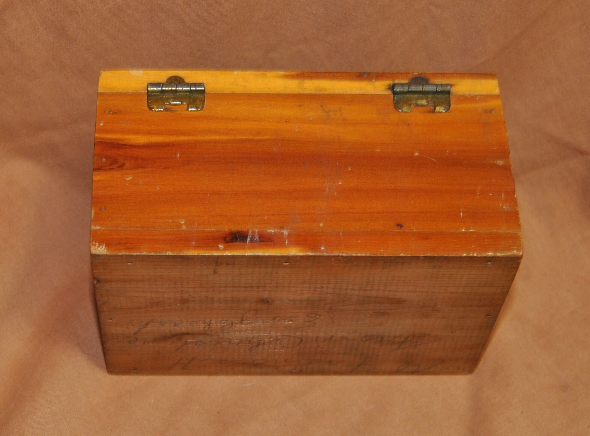 Vintage Cedar Storage / Jewelry Box With Three Sporting | Etsy