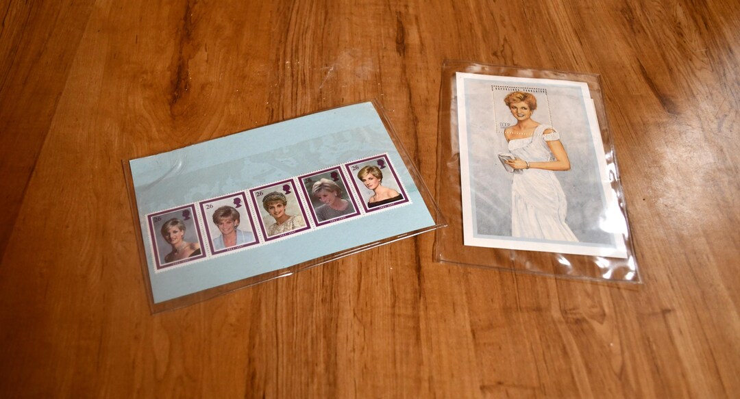 Lot of Vintage 1990's Princess Diana Commemorative British Postage .26 ...