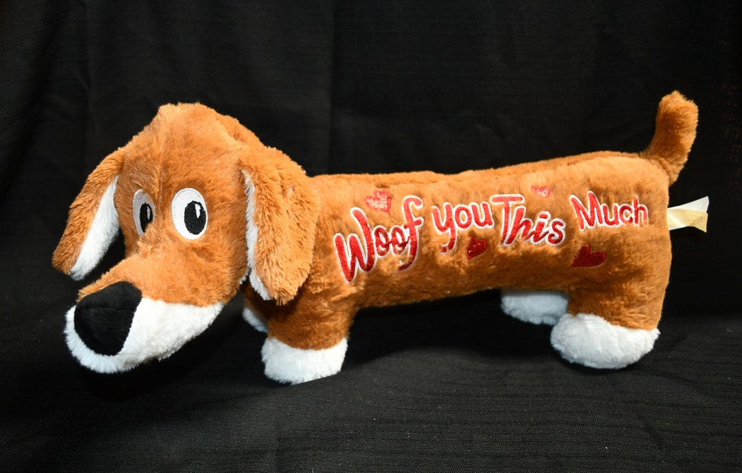 Dachshund / Wiener Dog 19 Inch Plush Stuffed Animal - Woof You This ...