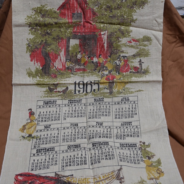 1965 Calendar - Etsy