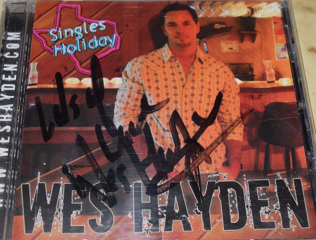 Wes Hayden - Singles Holiday Vintage 2005 Music CD - Rare - OOP - Signed by Bachelorette ...
