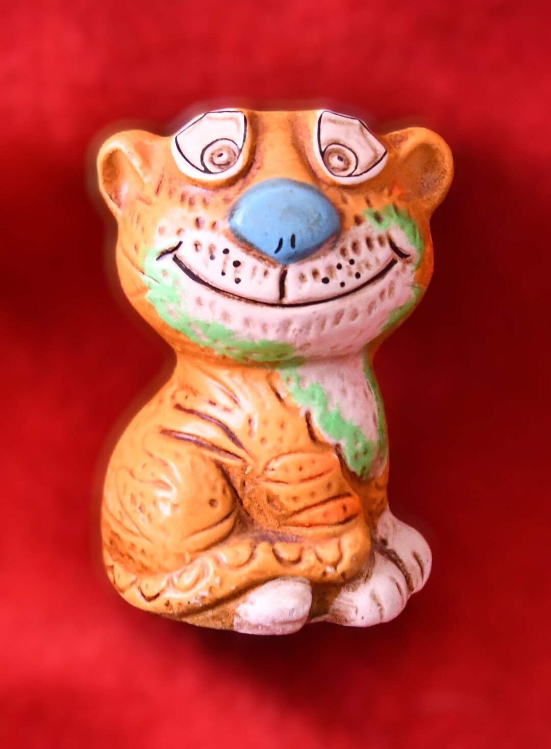 Vintage 1960s-1970s Tiger Novelty Coin Bank - Hallmark - Composition ...
