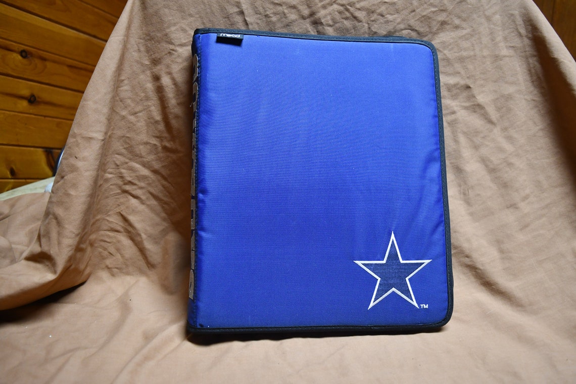 Dallas Cowboys Blue Mead 1995 Trapper Keeper / Zippered Binder - Etsy