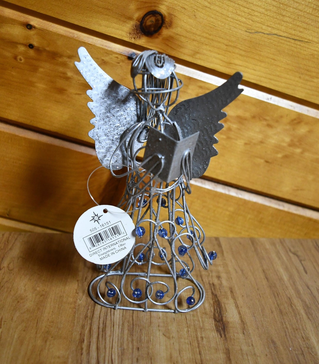 Direct International Sparkly Silver Angels Holding Song Books - Can Be ...