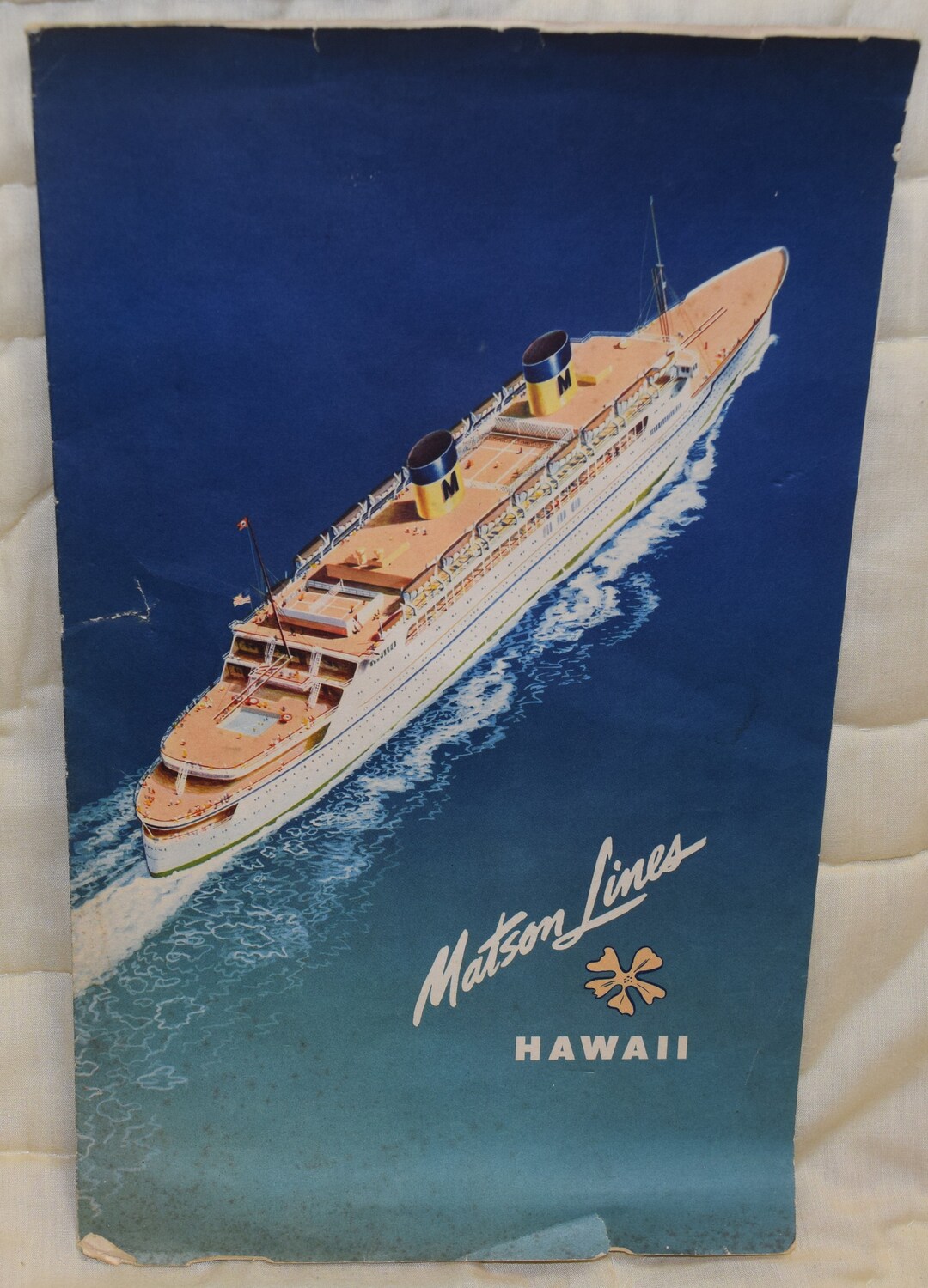 Vintage Matson Line S, S. Lurline Cruise Ship Passenger List - May 16 ...