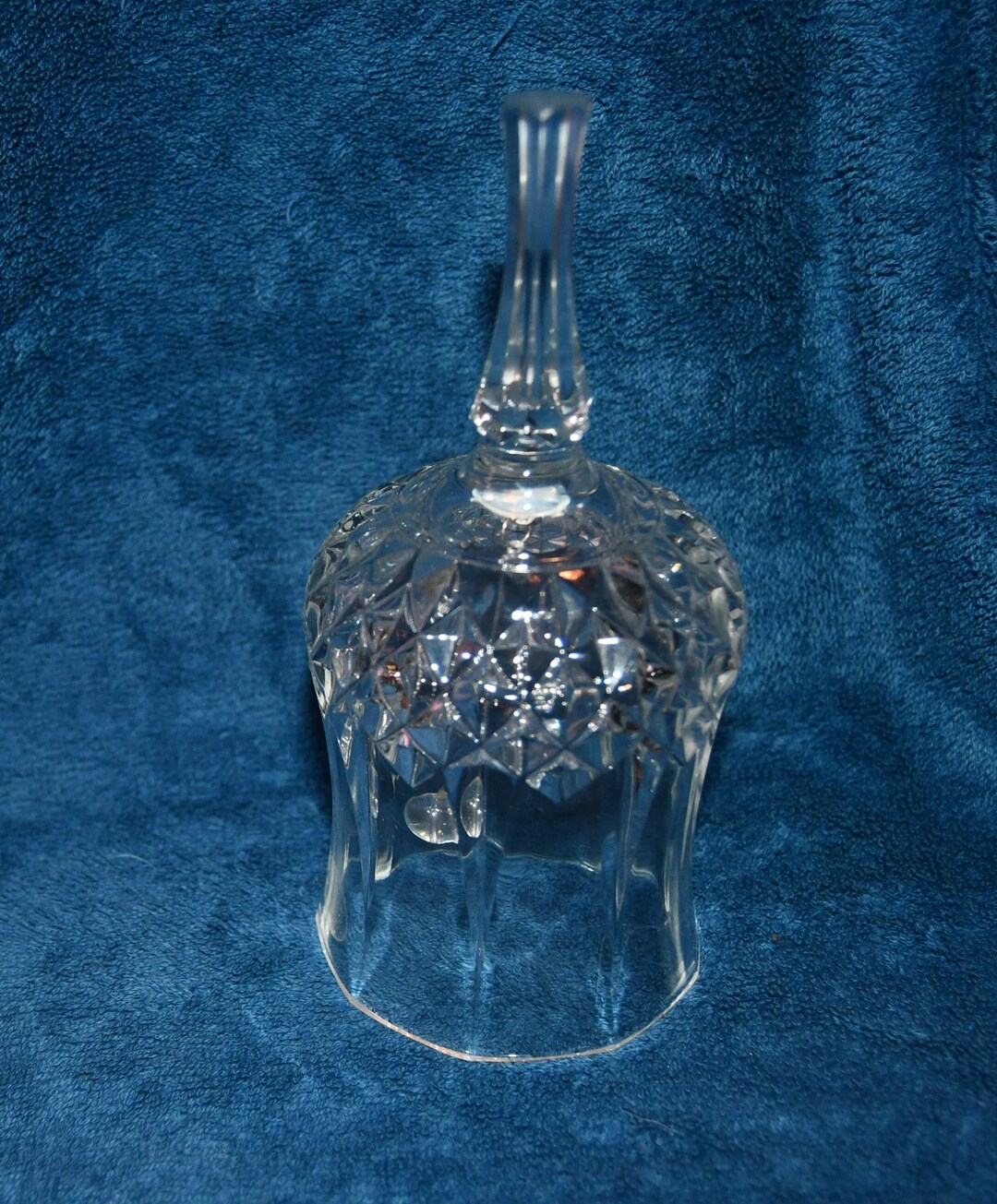 Vintage Crystal (?) / Cut Glass Dinner Bell - Cut Glass Type Pattern ...