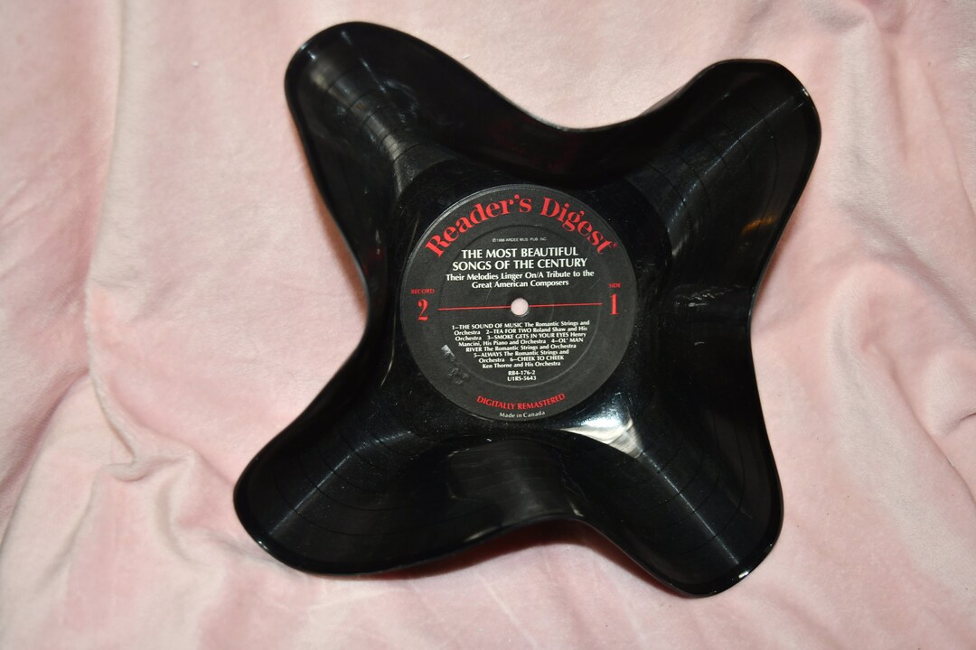 Vintage Repurposed Vinyl 33 RPM Record Bowl / Readers Digest the Most ...