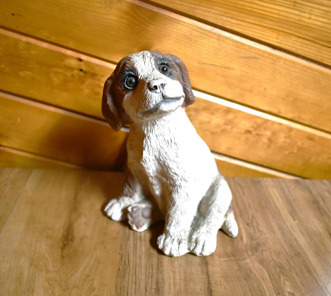 Vintage 1997 Homco Interiors Gifts Sitting Beagle Resin Statue With ...