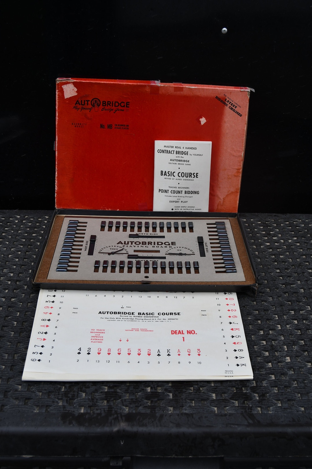 Vintage Auto Bridge Play Yourself Game - Basic Course - Masonite Model ...