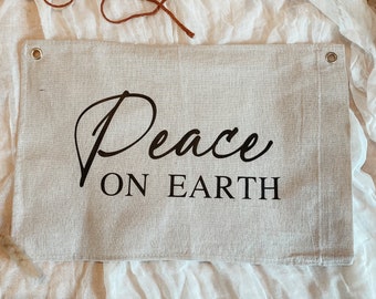 Peace on Earth Banner - Etsy