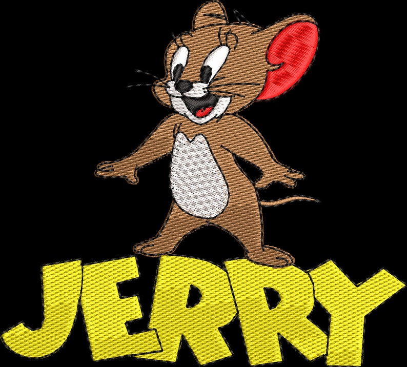 Tom and Jerry Embroidery Designs/3 Designs & 3 Size/love Embroidery ...