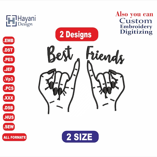Friends Embroidery - Etsy