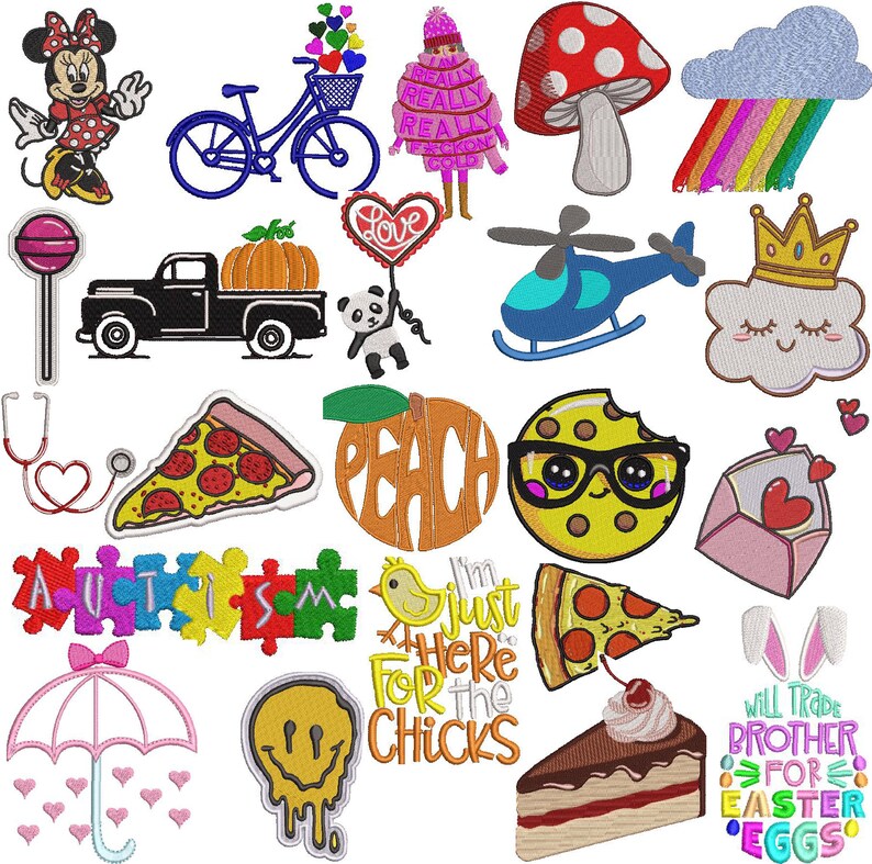 215 Embroidery Designs Pattern Collection All Format - Etsy