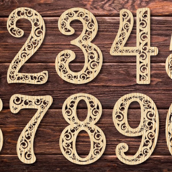 Decorative Number - Etsy