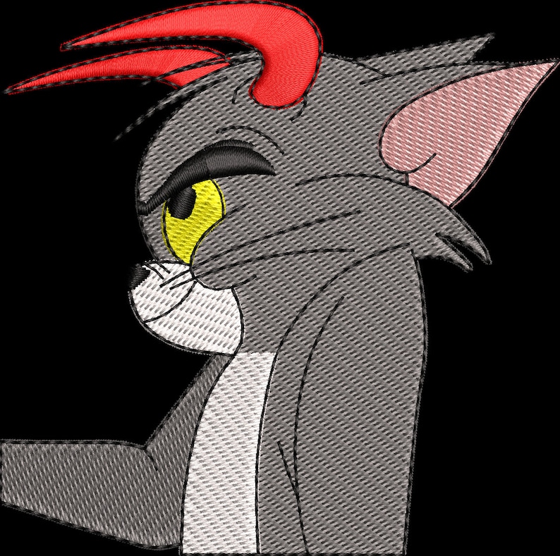 Tom and Jerry Embroidery Designs/2 Designs & 2 Size/love Embroidery ...