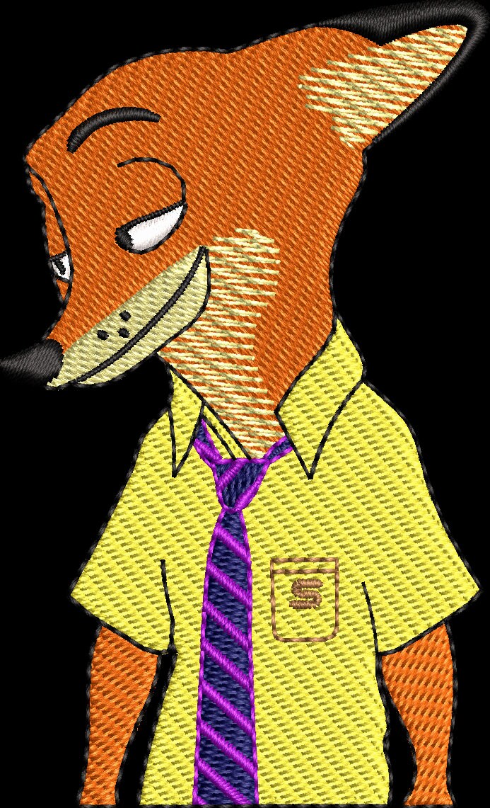 Nick Wilde and Judy Hopps Embroidery Designs/2 Designs & 2 Size/ Nick ...