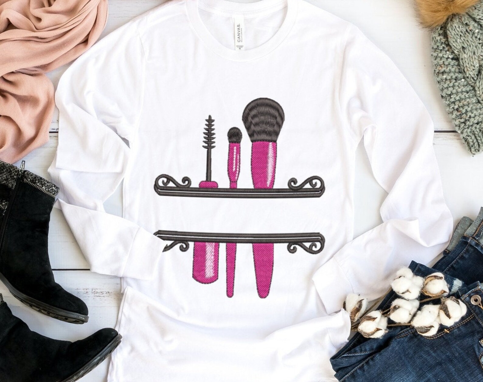 Makeup Embroidery Designs, Lipstick Makeup Embroidery File,machine ...