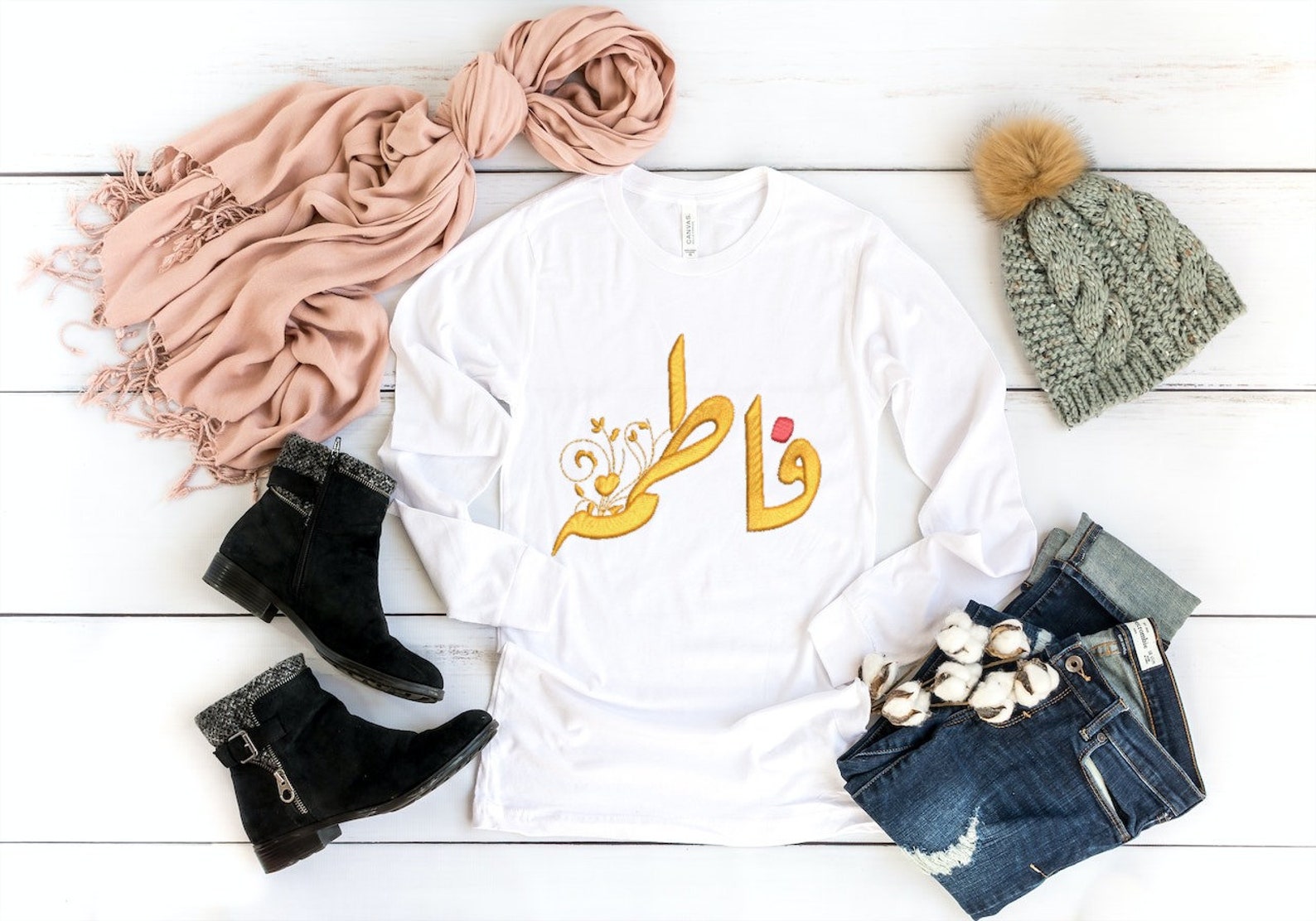 Arabic Embroidery Designs/fatma Design /2 Sizes /فاطمة/your Name Arabic ...