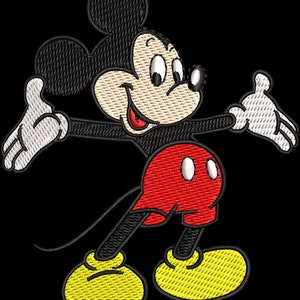 Mickey Mouse Minnie Mouse Embroidery Designs/2 Designs & 2 Size/ Mickey ...