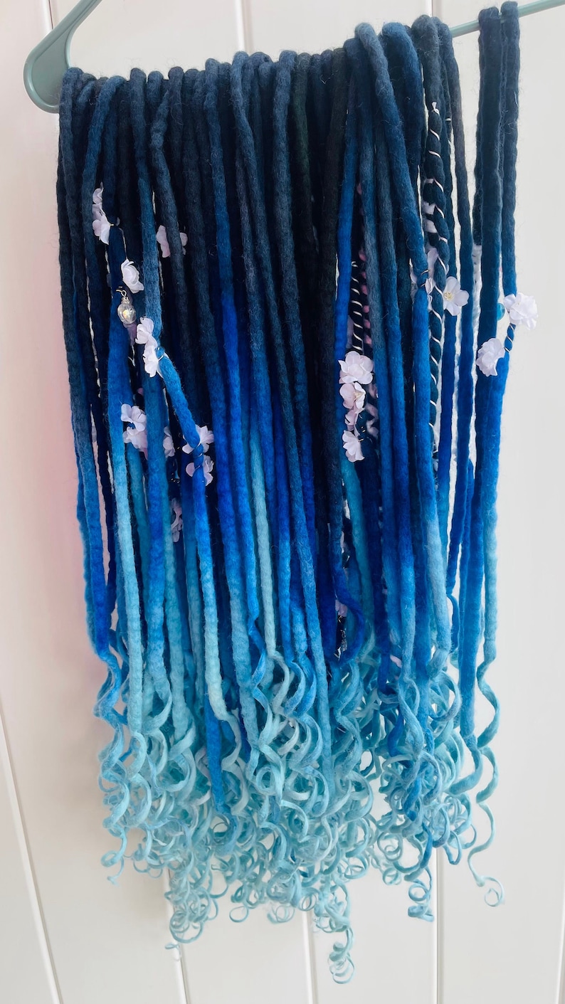 Blue Ombre Double Ended Wool Dreadlocks - Etsy